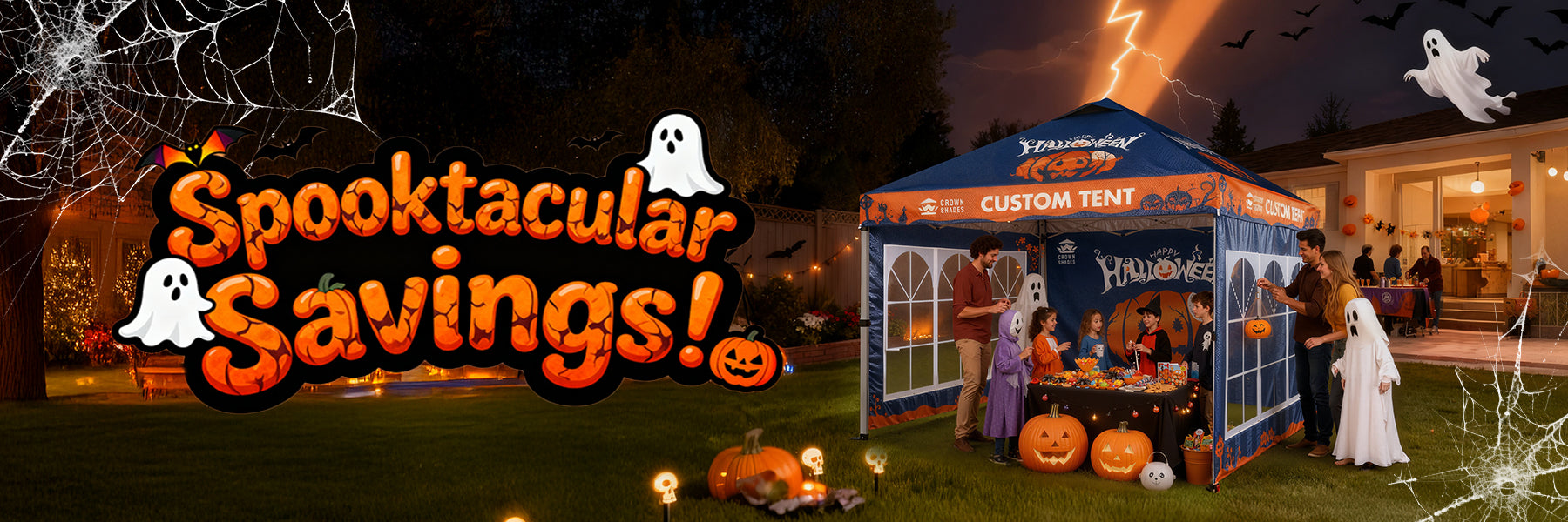 Celebrate Halloween Outdoors with Crown Shades® Canopies | Easy Setup ...